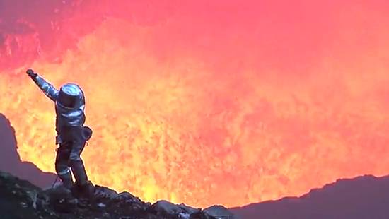 Incredible Footage From Inside A Volcano