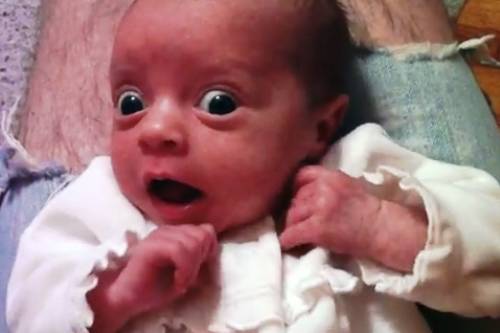 Baby Gets Bamboozled By Crazy Dad Noises